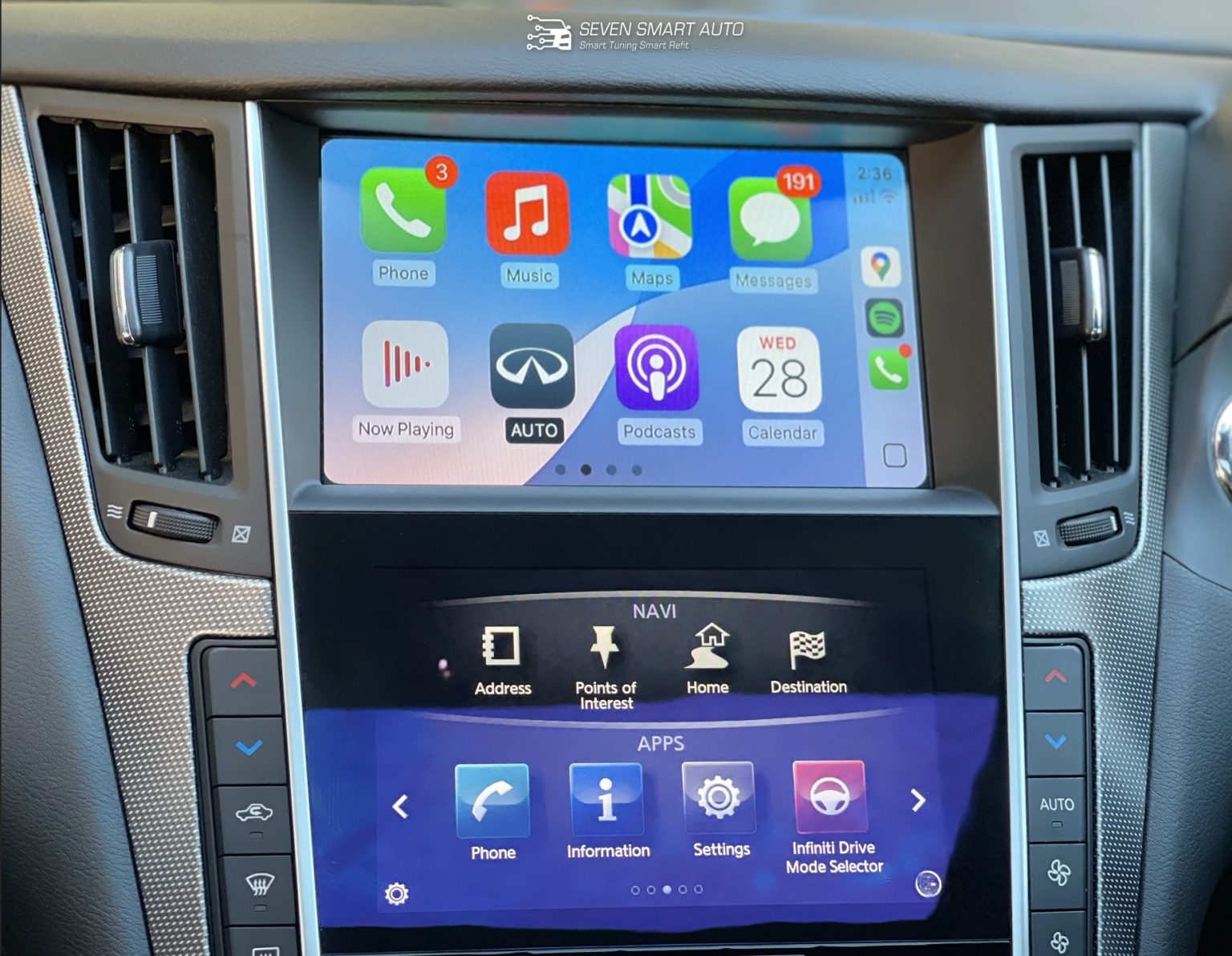 Infiniti Q50 / Q60 / QX50 Wireless CarPlay & Android Auto Interface ...