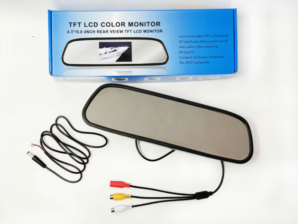 Universal Reverse Camera Set-5" Clip Over Display Night View CCD Camera ...