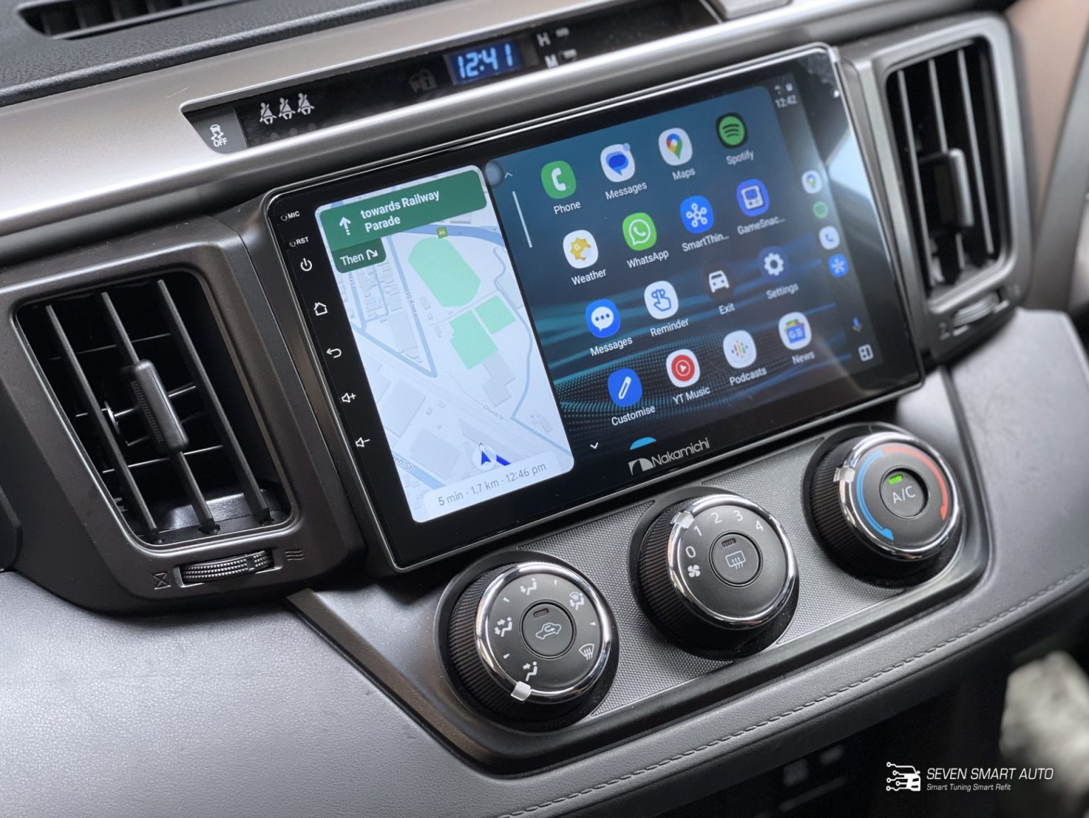 Nakamichi Toyota RAV4 13-18 Wireless CarPlay Android Auto Infotainment ...