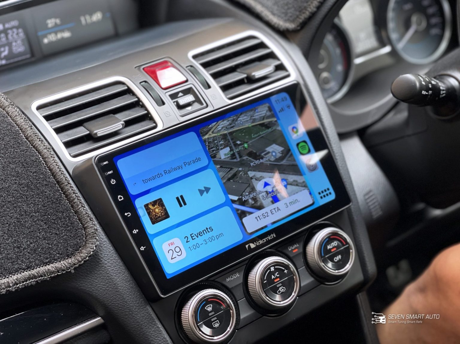 Nakamichi Subaru Forester/Impreza/XV/WRX 15-18 CarPlay Android Auto ...