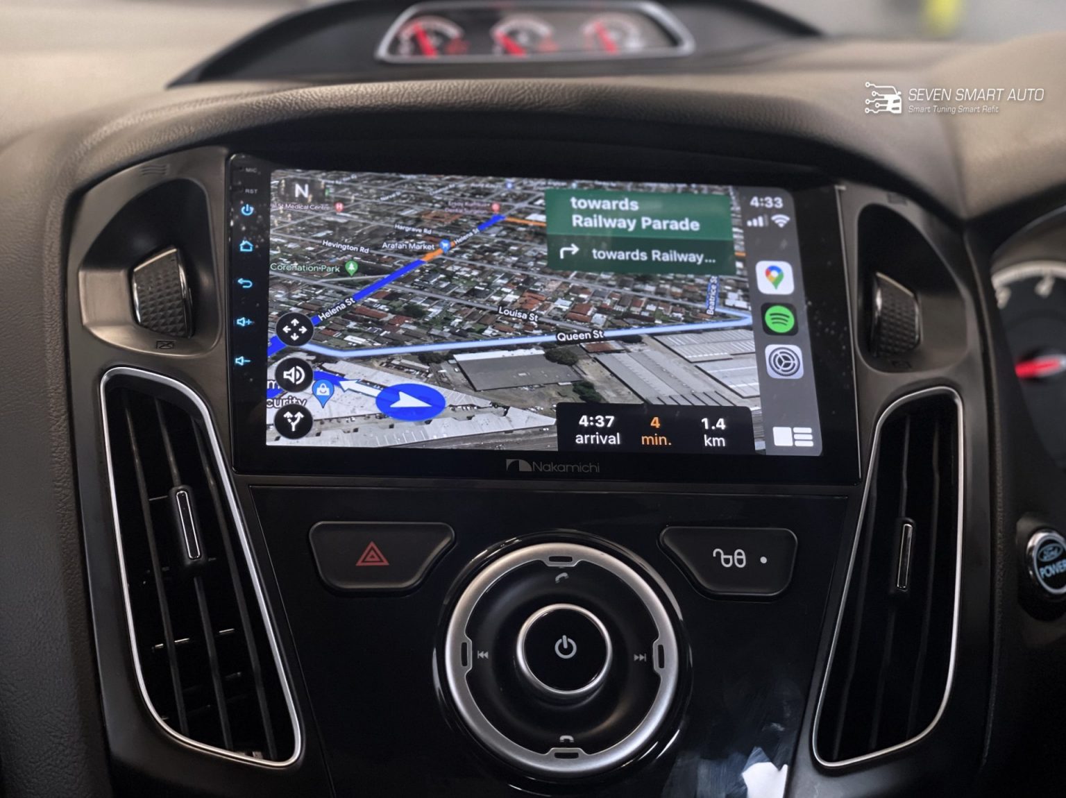 Nakamichi Ford Focus 12-17 CarPlay Android Auto Infotainment System ...