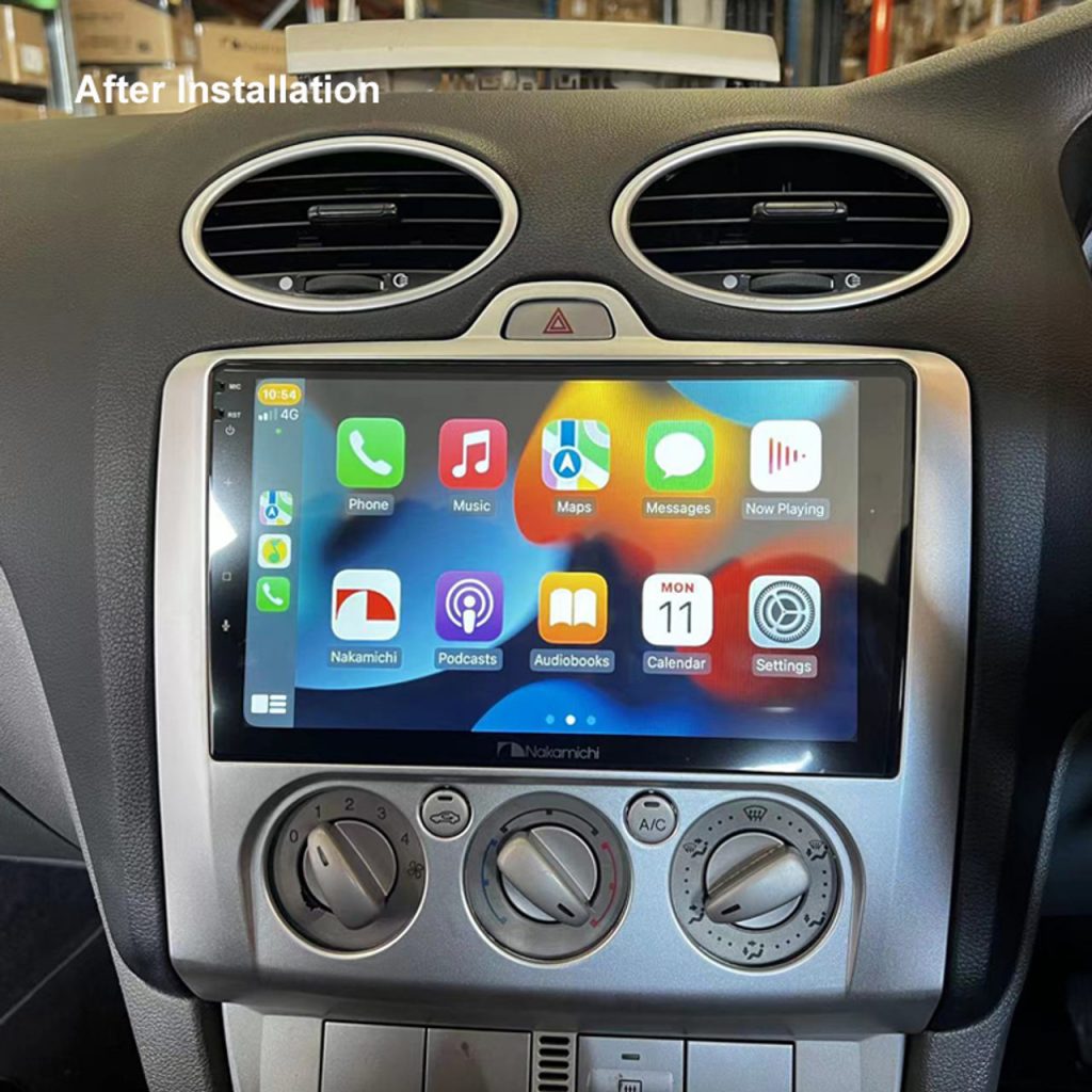 Nakamichi Ford Focus 04-11 Manual A/C CarPlay Android Auto Infotainment ...