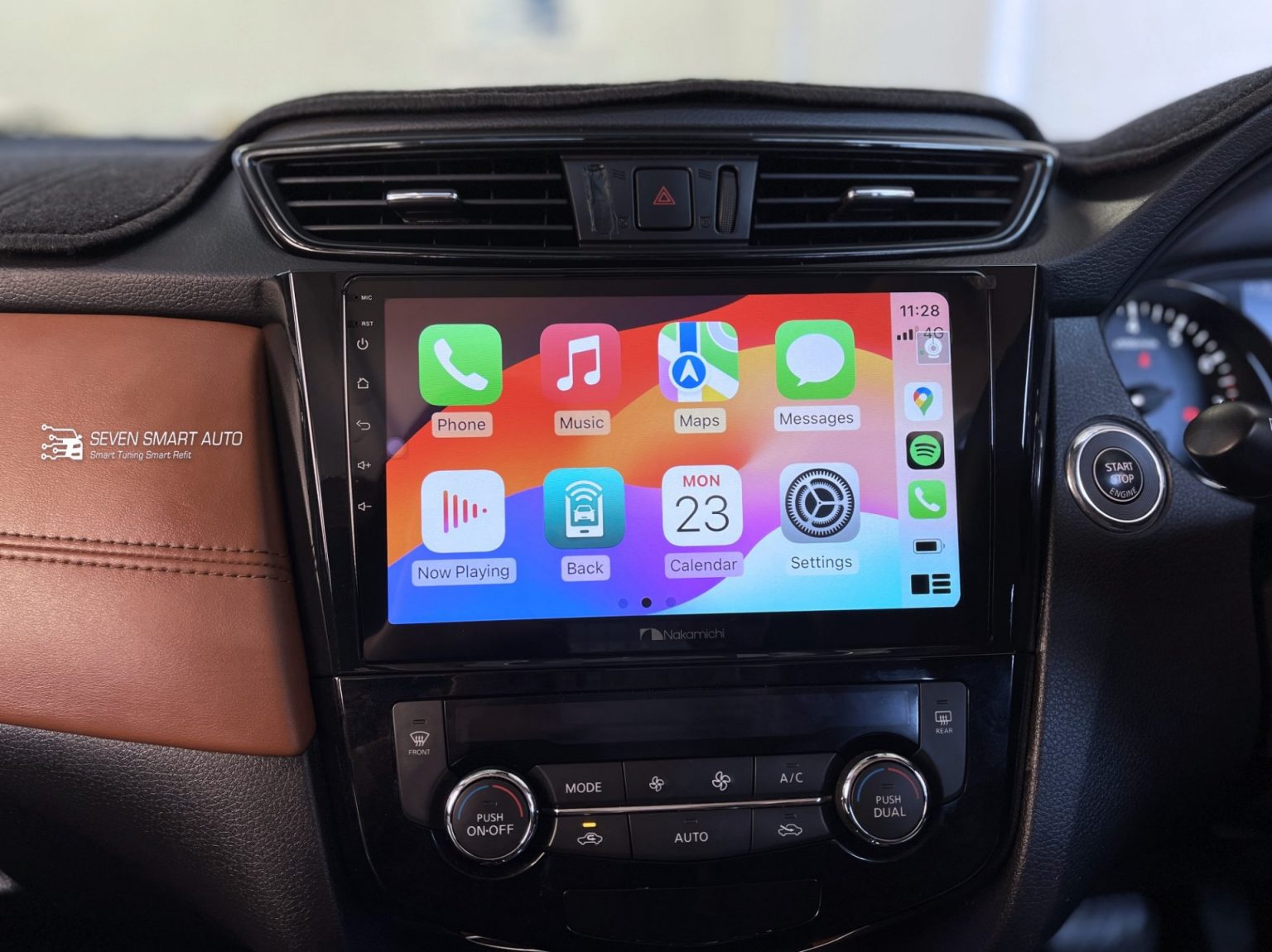 Nakamichi Nissan Xtrail 14-19 CarPlay Android Auto Infotainment System ...