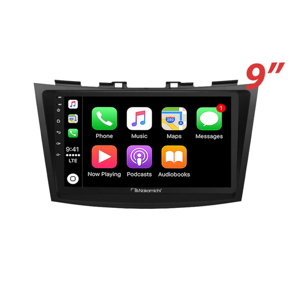 Nakamichi Suzuki Swift 12-17 Infotainment Wireless CarPlay Android Auto - Seven Smart Auto