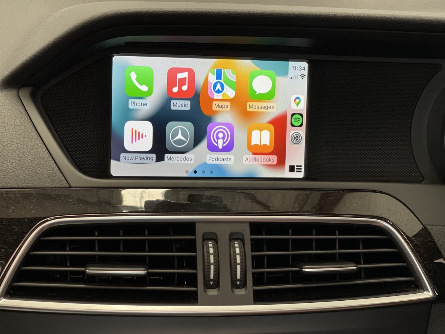 Mercedes C W204 07-14 Built-in Display Wireless CarPlay & Android Auto ...
