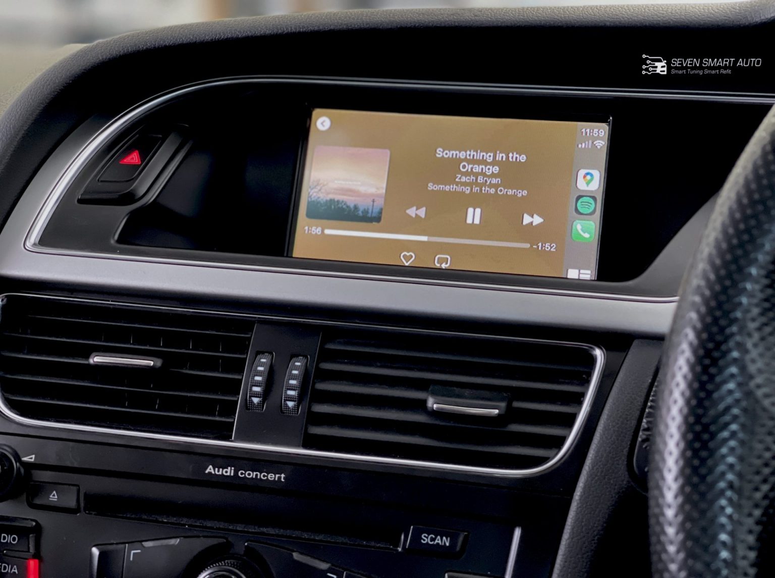 Audi A4 Low 08-13 Wireless CarPlay Android Auto | Seven Smart Studios