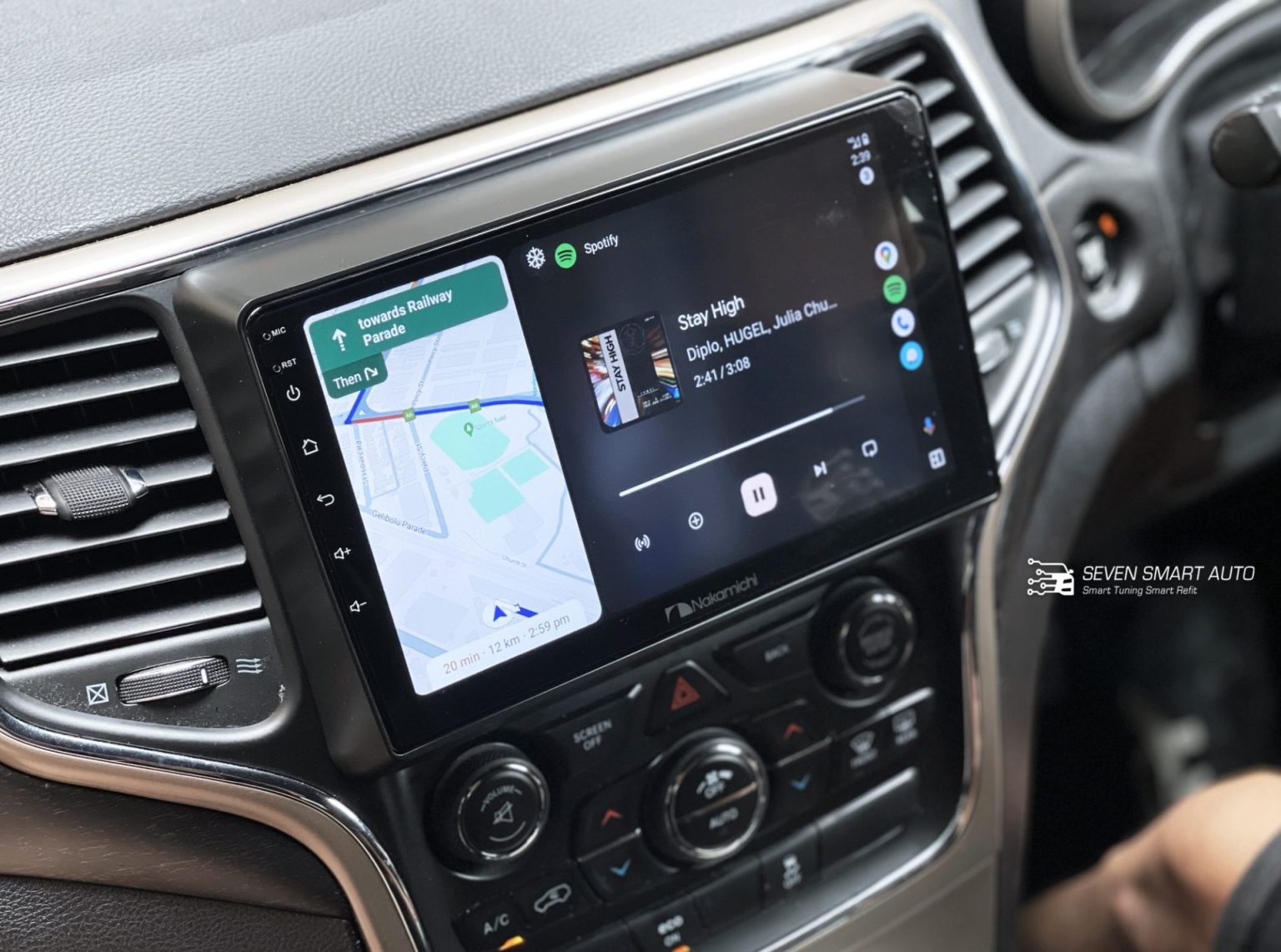 Nakamichi Jeep Grand Cherokee 14-21 CarPlay Android Auto Infotainment ...
