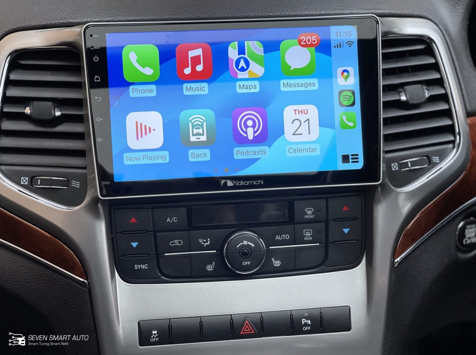 Nakamichi Jeep Grand Cherokee 11-13 CarPlay Android Auto Infotainment ...