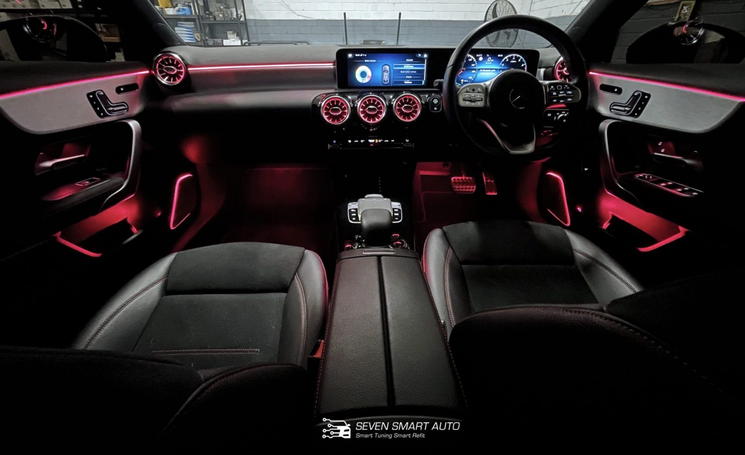 Mercedes A Class W177 Luxury Ambient Lights System Upgrade - Seven ...