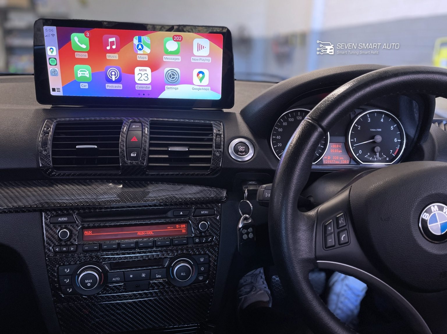 BMW 1 Series E82/E87 12.3" Touch Screen CarPlay Android Auto Infotainment System - Seven Smart Auto