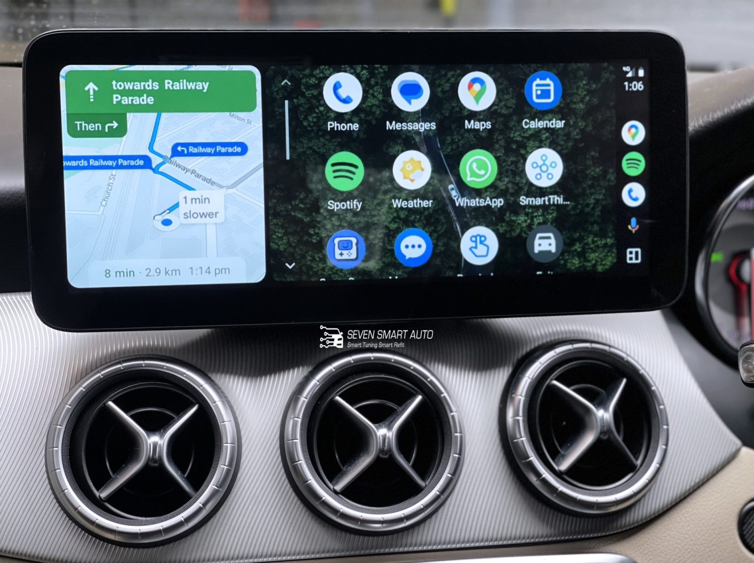 Mercedes A/B/CLA/GLA W176/W246 12.3" Touch Screen CarPlay Android Auto ...